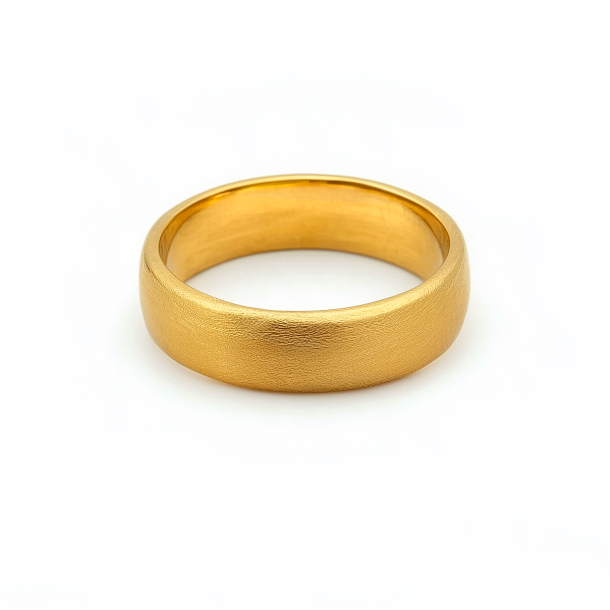 24k Pure Gold band, Minimalist Simple Gold Wedding Band for Men and Wo